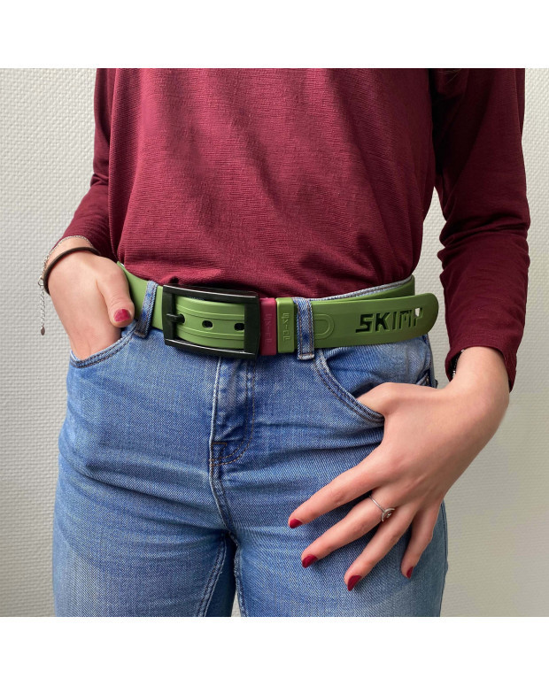 Ceinture kaki SKIMP - Unisexe, recyclable, idéale pour voyager Couleur ...