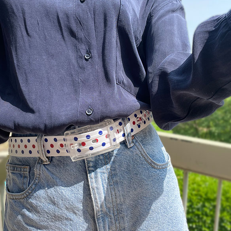The Dots 4 Silicone like plastic Belt print for Men and Women