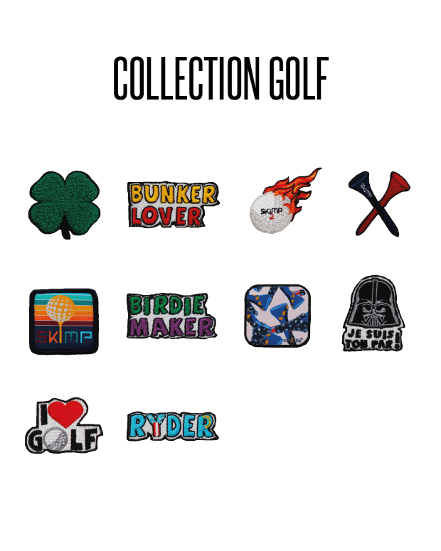 Patch Velcro pour Casquette Skimp | I Love Golf | Collection Golf